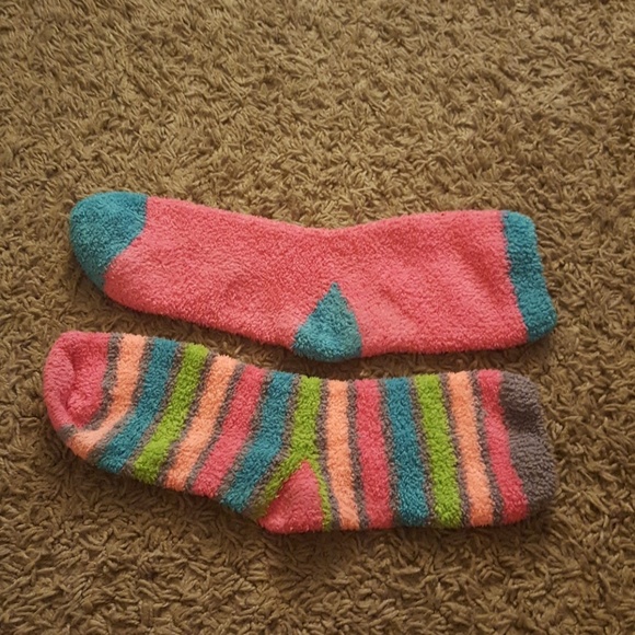 Other | Ankle Long Mismatching Fuzzy Socks | Poshmark
